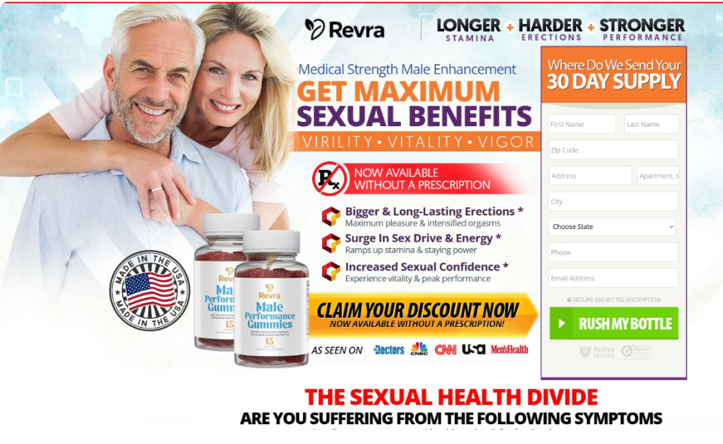 Revra Male Performance Gummies :Official Site Review, COST!